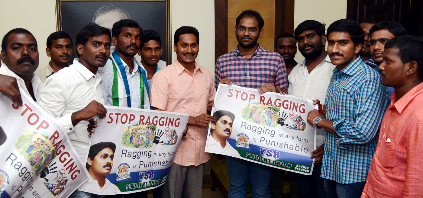 Stop Ragging: Jagan's call to students