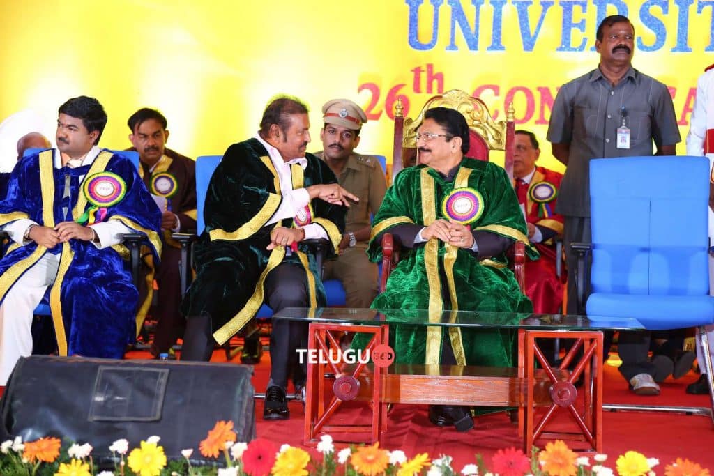 Mohan Babu receives doctorate