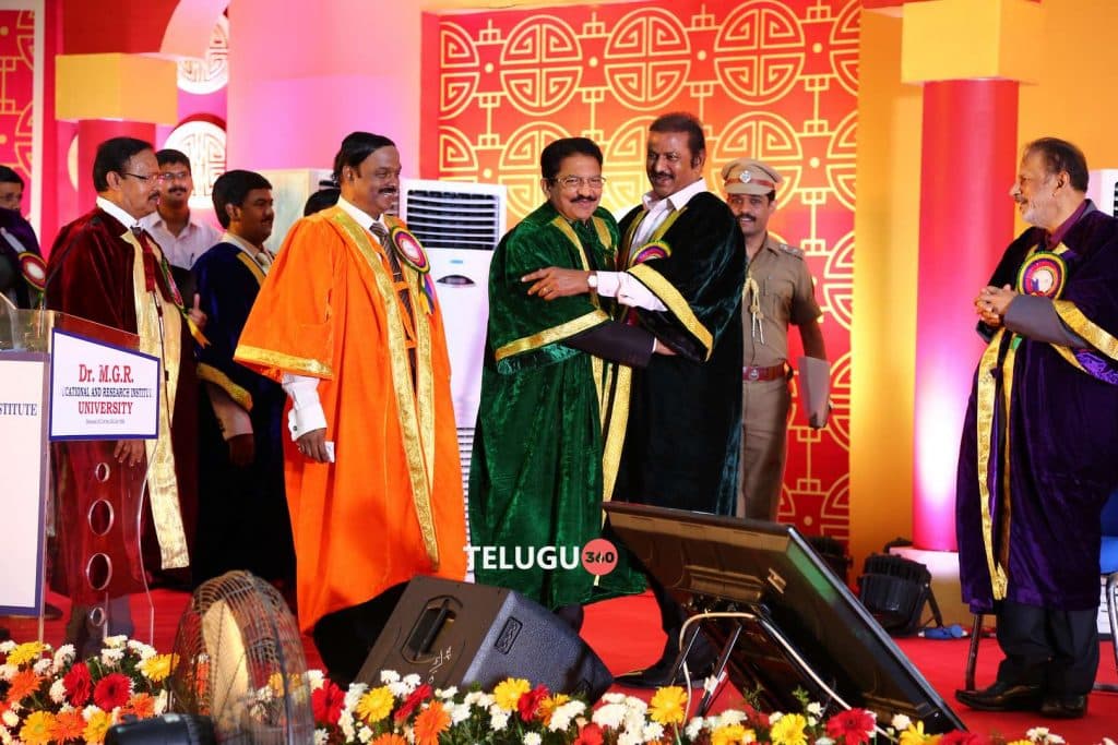Mohan Babu receives doctorate