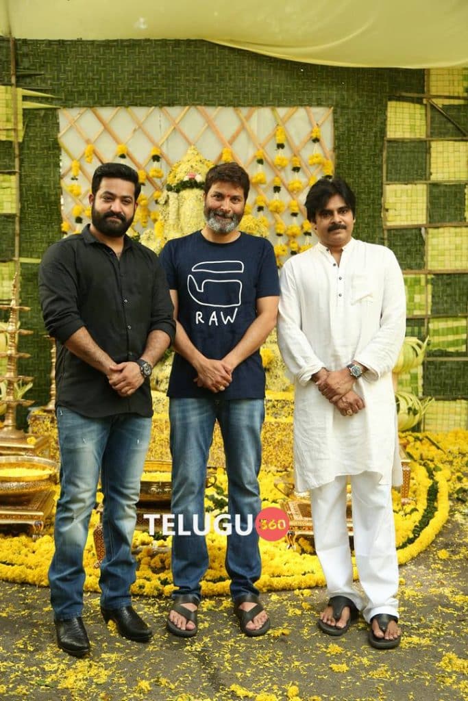 Jr NTR-Trivikram Movie Opening Photos