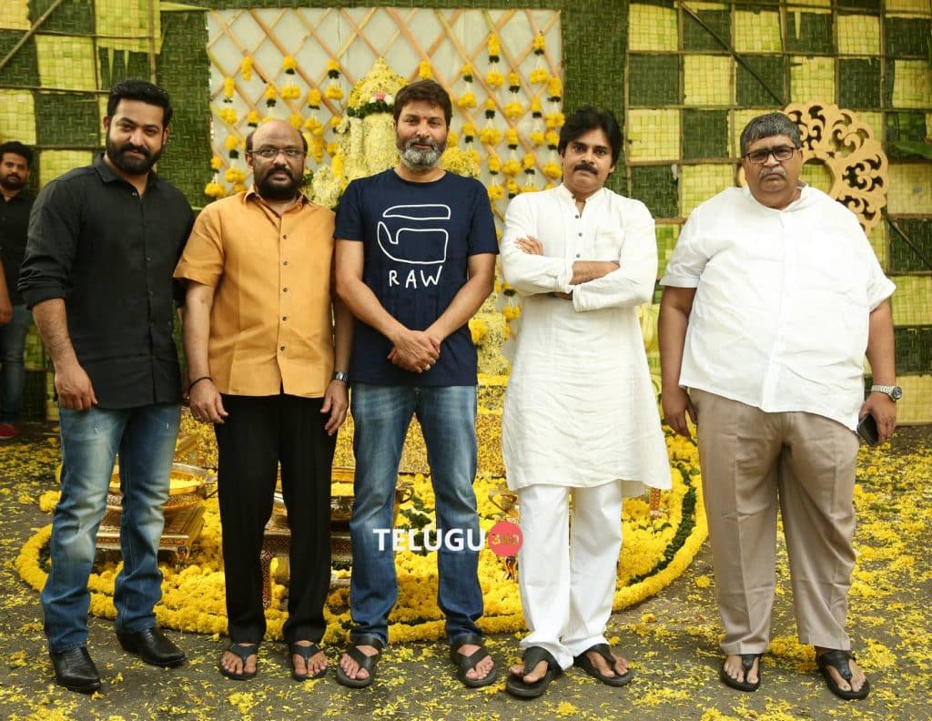 Jr NTR-Trivikram Movie Opening Photos