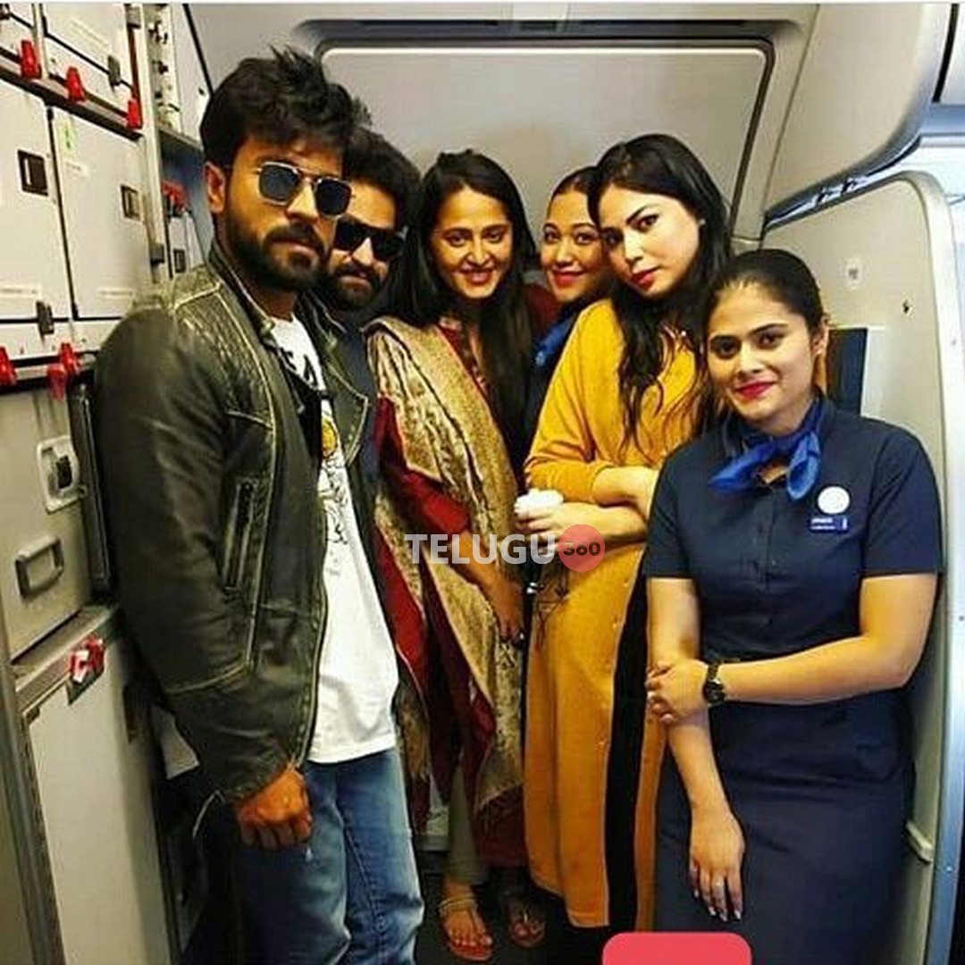 Unseen snap: Tarak and Charan with Anushka