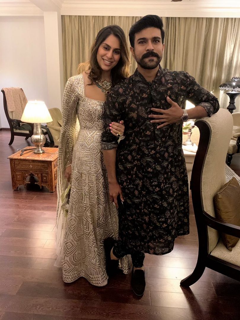 Upasana and Ram Charan in Venky's daughter wedding