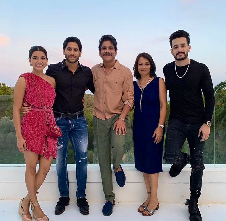 Viral Pic : Akkineni family having a whale of time in Spain