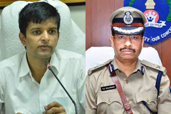 Commendable: Top cop Sajjanar, Siricilla district collector get onto ...