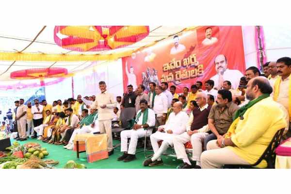 Farmers suffered huge losses due to faulty policies of Jagan, says Naidu