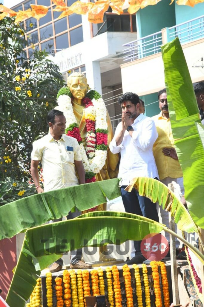 Photos : Nara Lokesh 'Yuva Galam' - Day 1