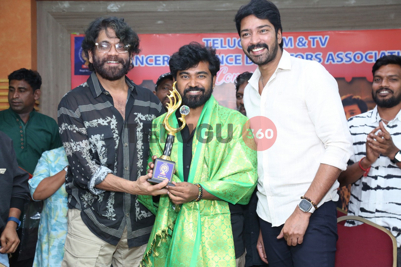 Naa Saami Ranga Team @ Telugu Film Dancers Association Felicitation ...