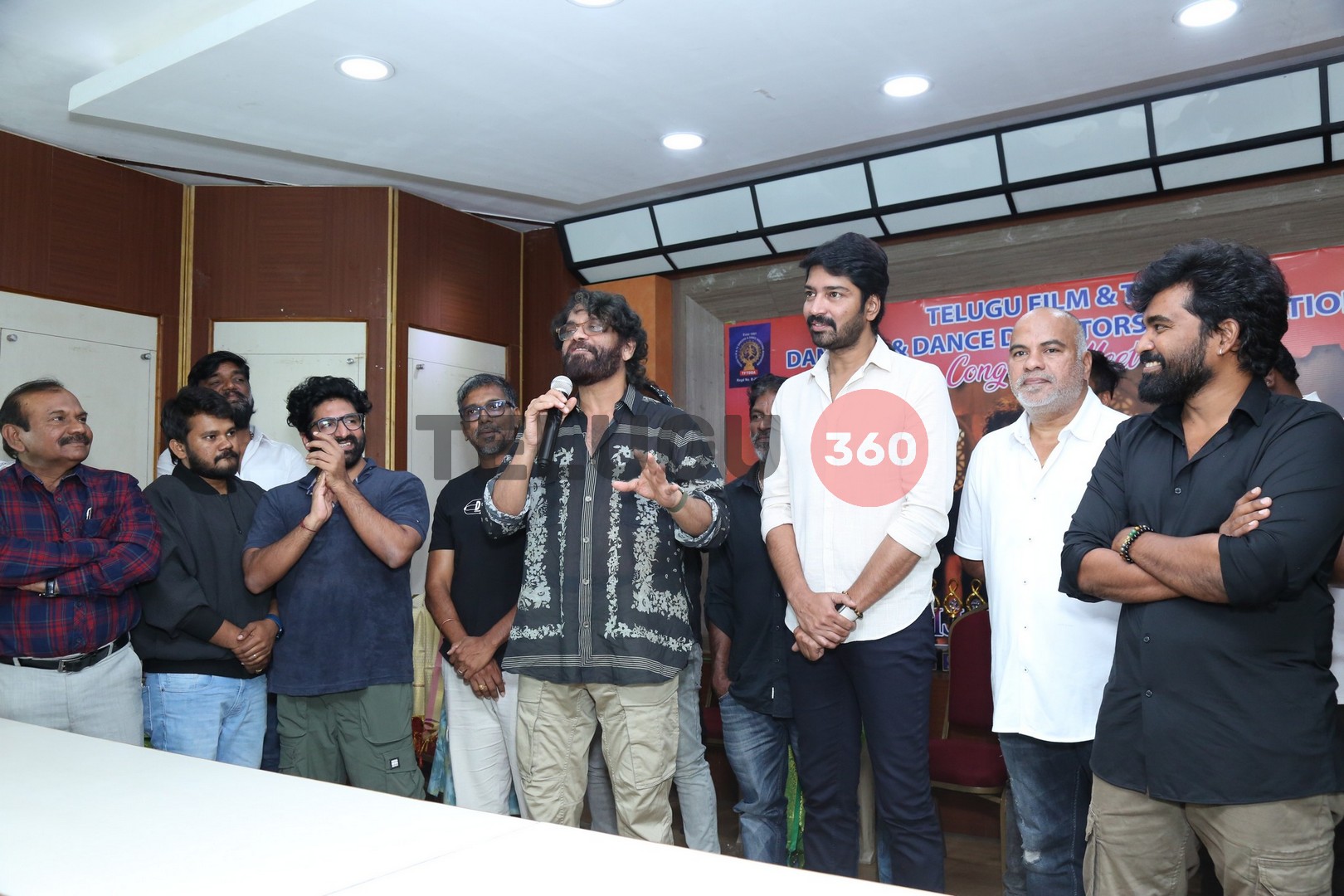 Naa Saami Ranga Team @ Telugu Film Dancers Association Felicitation ...