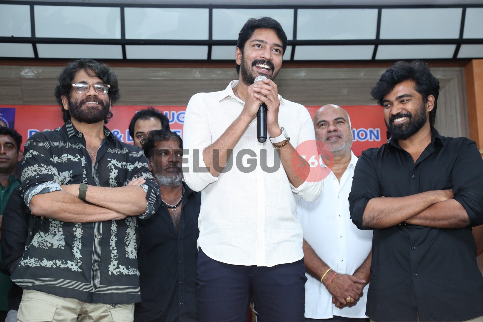 Naa Saami Ranga Team @ Telugu Film Dancers Association Felicitation ...