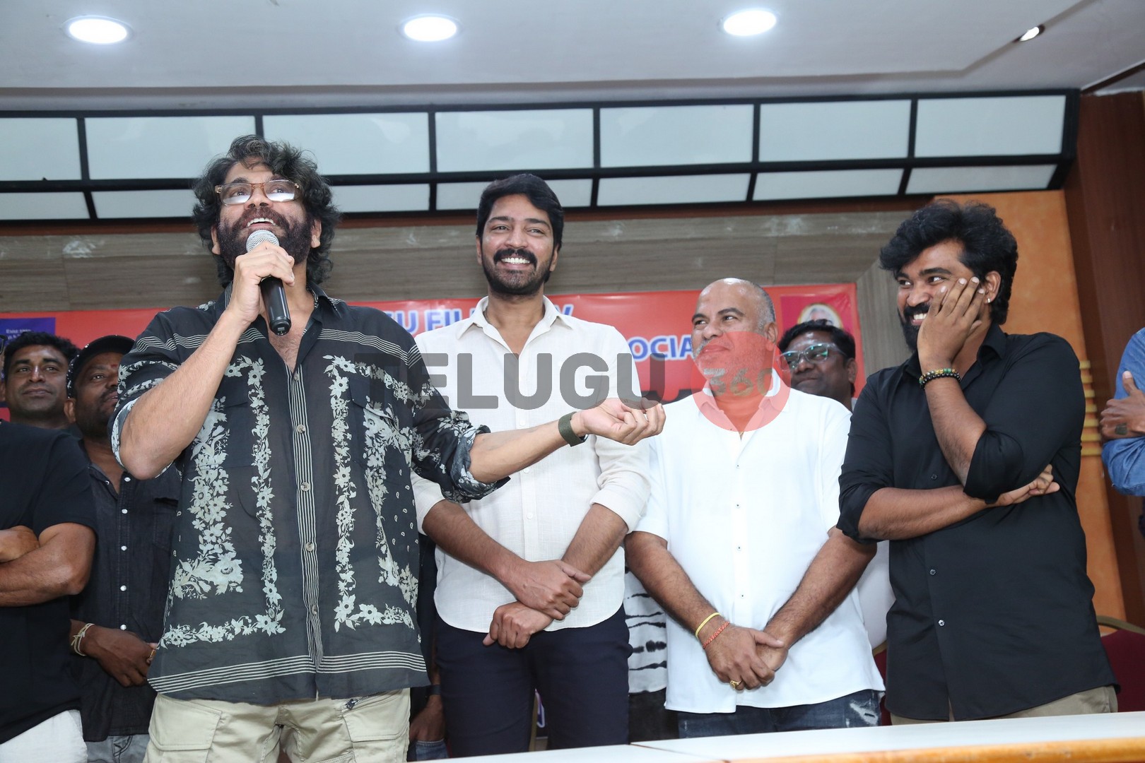 Naa Saami Ranga Team @ Telugu Film Dancers Association Felicitation ...