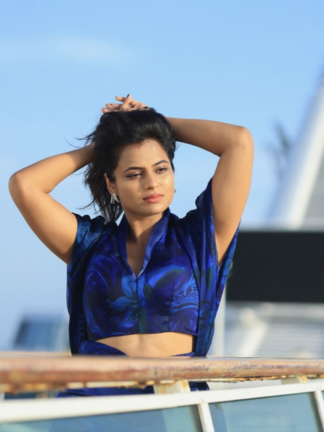Ramya Pandian In Breezy Blue - Telugu360