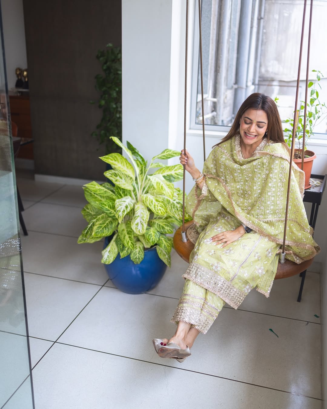 Nisha Aggarwal Pretty Look In Chikankari - Telugu360