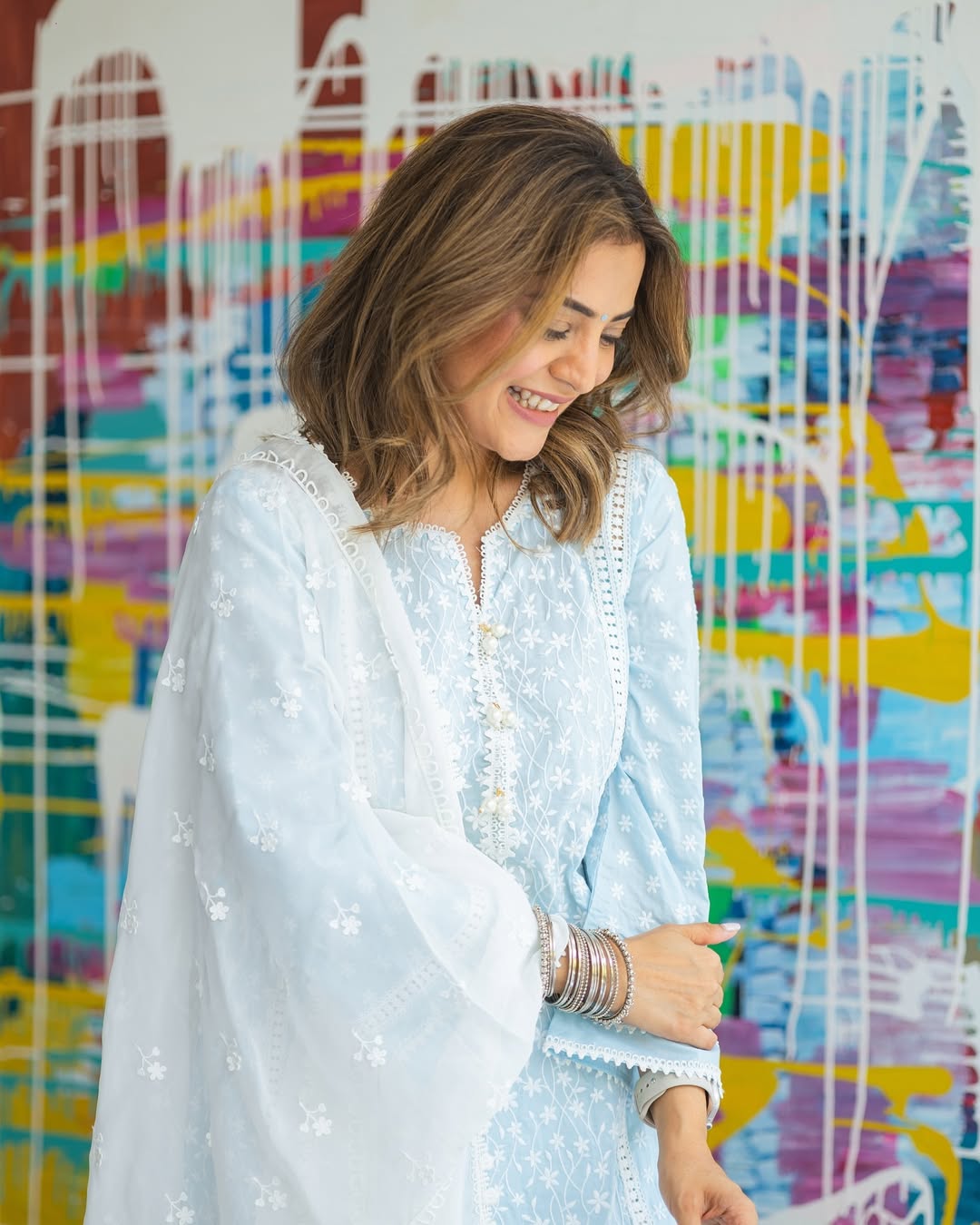 Nisha Aggarwal Pretty Look In Chikankari - Telugu360