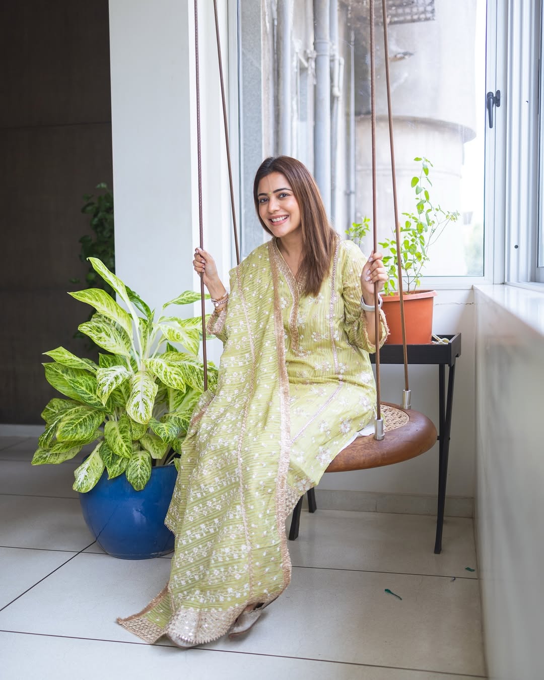 Nisha Aggarwal Pretty Look In Chikankari - Telugu360